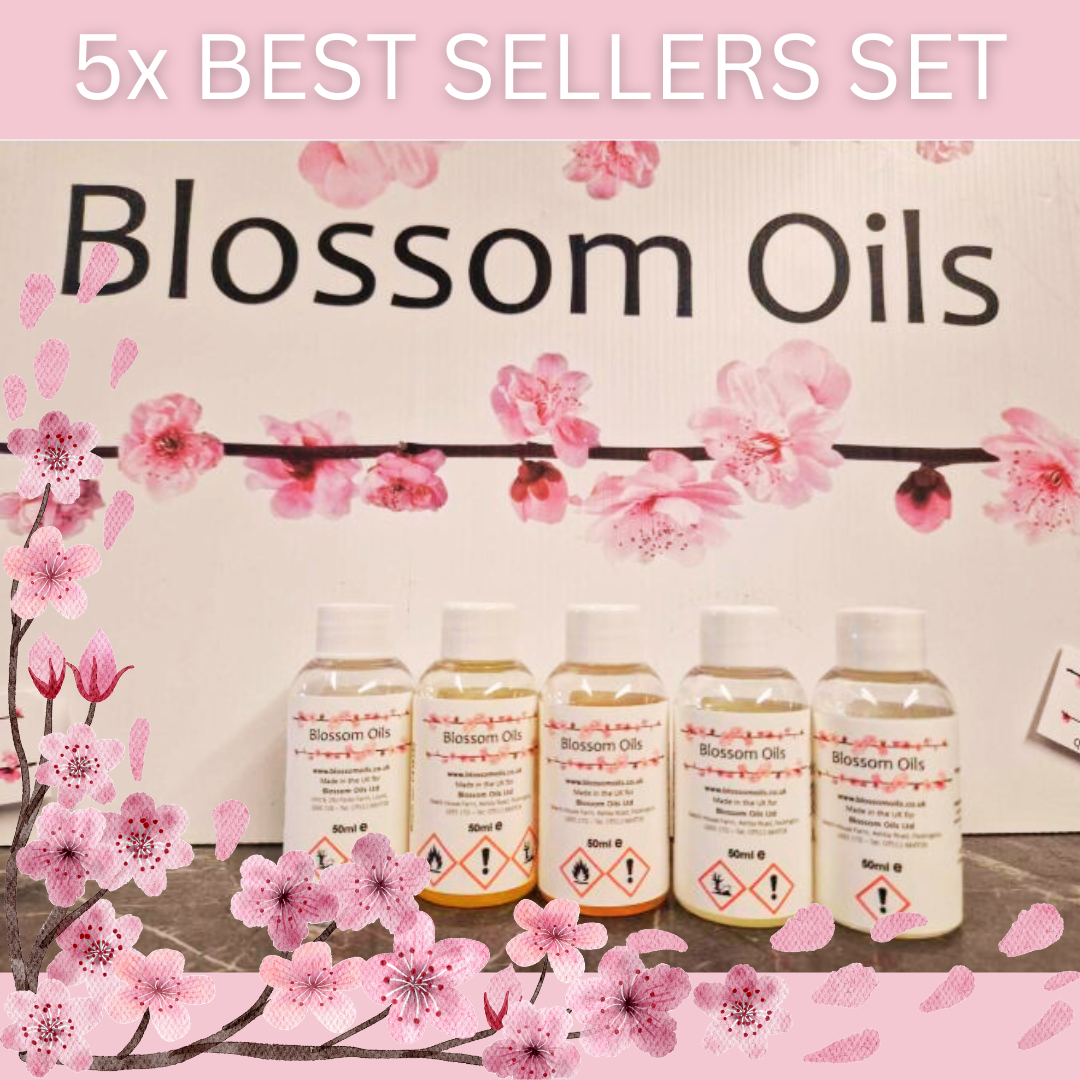 5x 50ml Fragrance Oils Best Sellers | Blossom Oils Ltd