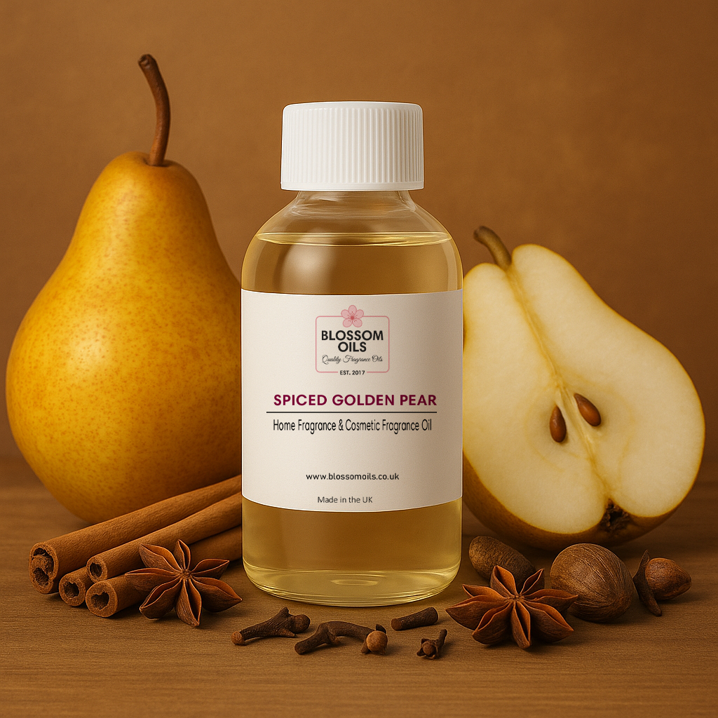 Spiced Golden Pear Fragrance Oil for Candle Making – Blossom Oils Ltd